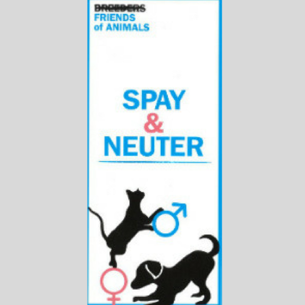 Friends of Animals | Spay & Neuter Brochure - 50 for $4 - Friends of ...